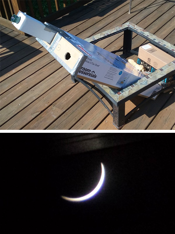 DIY Solar Eclipse Box Viewer Projector Asheville Farm In Asheville NC